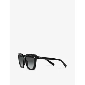 Prada Pr 23zs Square Acetate Sunglasses - Black