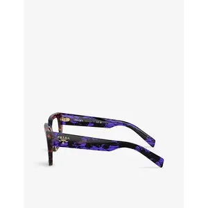 Prada Tortoiseshell Acetate Square Frame Eyeglasses