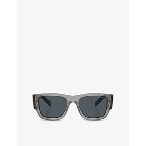 Prada Square-frame Acetate Sunglasses - Grey