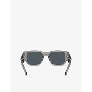 Prada Square-frame Acetate Sunglasses - Grey