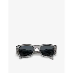 Prada Square-frame Acetate Sunglasses - Grey