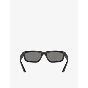 Prada Rectangular Frame Acetate Sunglasses