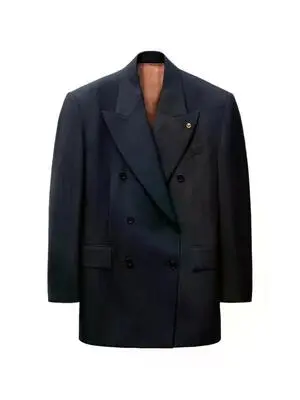 Versace Pinstripe Wool Blazer