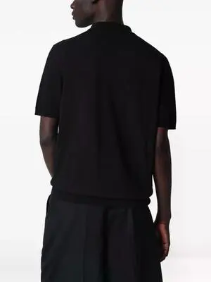 ROBERTO COLLINA Short-sleeve Polo Shirt - Black