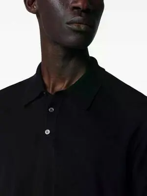 ROBERTO COLLINA Short-sleeve Polo Shirt - Black