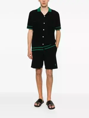 CHE Armando Bouclé Knitted Shirt - Blue