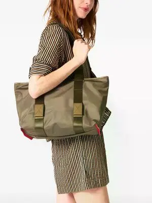 LANCEL Medium Mistral Rollable Zip Tote Bag - Green