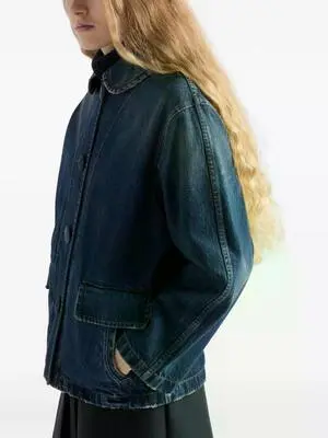 Prada Washed Denim Blouson Jacket