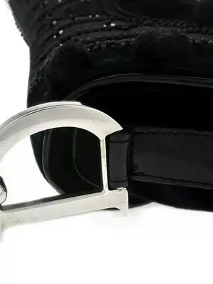 Dior 2002 Saddle Beaded Shoulder Bag