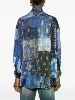 R13 Patchwork Bandana-print Cotton Shirt