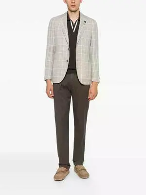 BERWICH Pleated Tailored Trousers - Brown