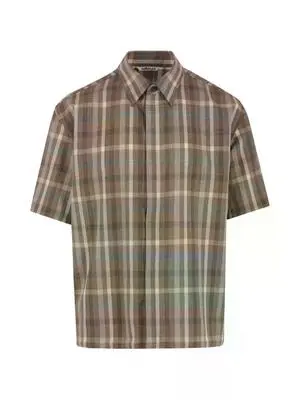 Auralee Checked Shirt - Brown