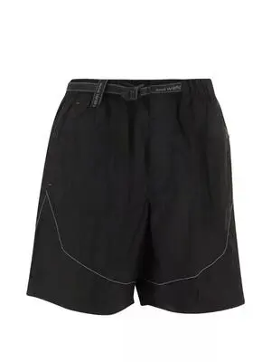 AND WANDER Belted Shorts - Black