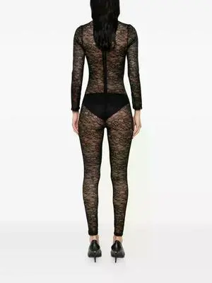 Alchemy Fashions Lace Zip Jumpsuit - Black