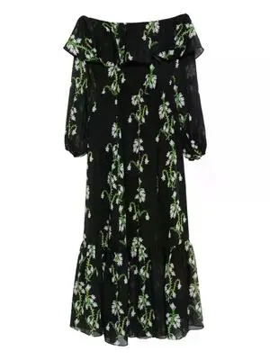 Cynthia Rowley Off-the-shoulder Floral Maxi Dress