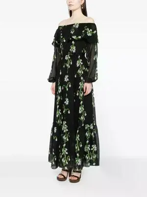 Cynthia Rowley Off-the-shoulder Floral Maxi Dress