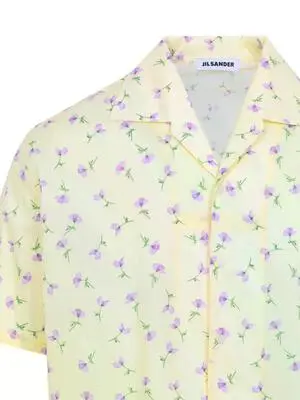 JIL SANDER Floral-print Short-sleeve Shirt