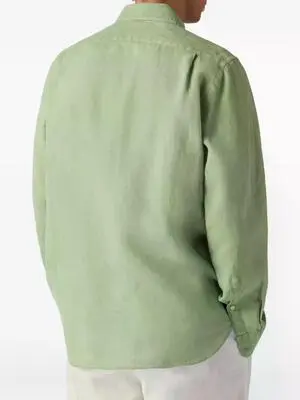 MC2 SAINT BARTH Linen Shirt - Green