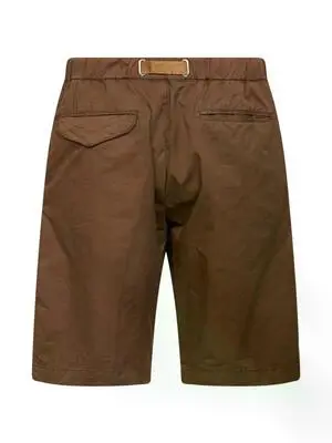 WHITE SAND Belted Waist Shorts