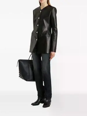 Khaite Naran Button Jacket - Black