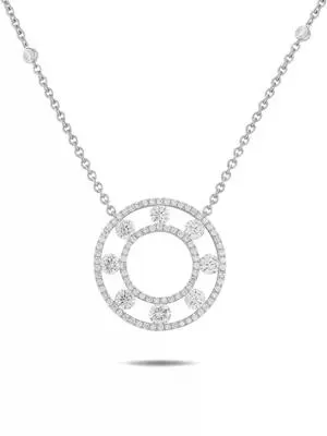 LB EXCLUSIVE Diamond Circle Pendant Necklace, 1.70 Carats