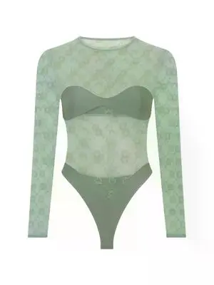 Marine Serre Long Sleeve Bodysuits