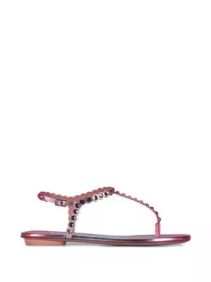 AQUAZZURA Tequila Embellished Sandals - Pink