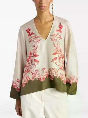 Momoni V Neck Kaftans Tunics