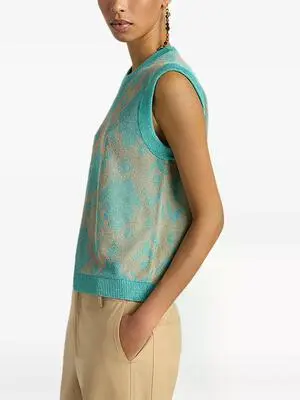 Momoni Jacquard Crewneck Top