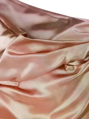 Blumarine Butterfly Appliqué Draped Gown Dress