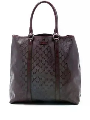 Gucci Gg Imprimé Joy Vertical Tote Bag - Red