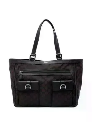 Gucci Gg Nylon Abbey D-ring Pocket Tote Bag