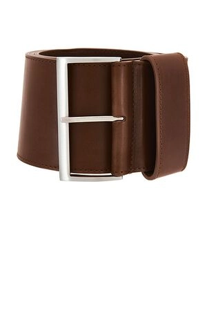 ST. AGNI Wide Classic Belt - Chestnut