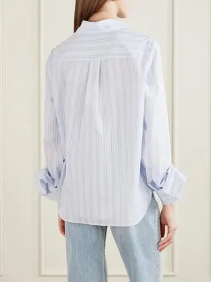 TWP Boyfriend Striped Cotton Shirt