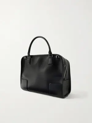 Loewe Amazona 180 Large Leather Shoulder Bag - Black