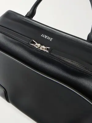 Loewe Amazona 180 Large Leather Shoulder Bag - Black