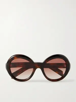 Prada Round-frame Acetate Sunglasses - Tortoiseshell