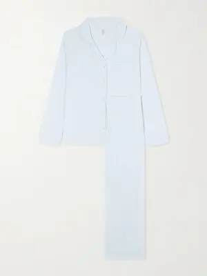 SKIMS Ribbed Pajama Set - Blue