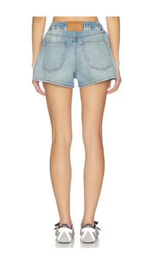 Alexander Wang Marathon Short With Crystal Drawcord - Blue