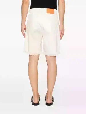 BRAM’S FRUIT Pleated Fringed Shorts