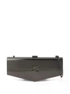 Karl Lagerfeld Kl Studio Autograph Clutch Bag - Grey