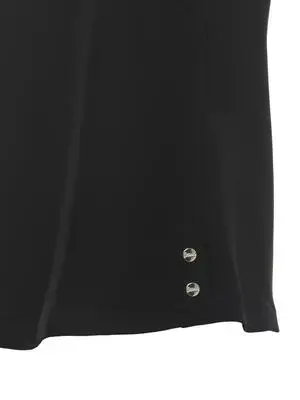 Herno V-neck Sleeveless Blouse With Button Detail - Black
