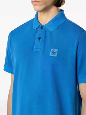 Stone Island Short-sleeve Polo Shirt - Blue