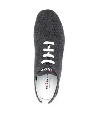 Kiton Knitted Low-top Sneakers - Grey