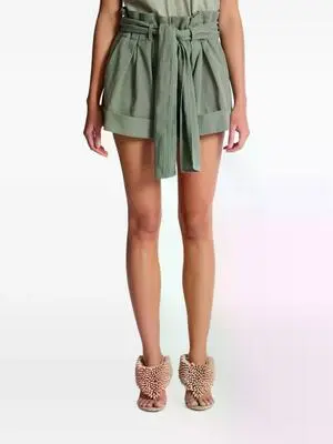 Balmain Self-tie High-waisted Shorts