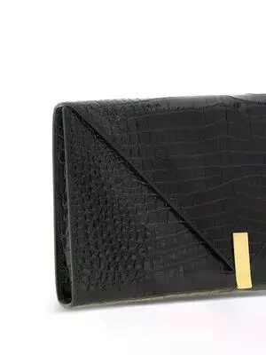 GIUSEPPE ZANOTTI Croc-print Envelope Clutch