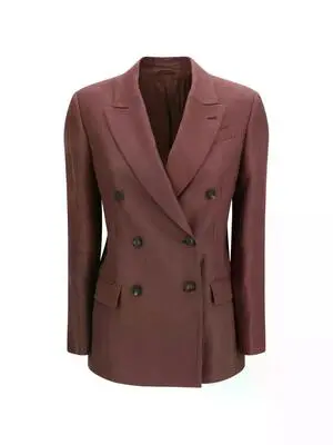 Brunello Cucinelli Double-breasted Blazer - Red