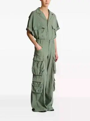 Balmain Multi-pocket Cargo Pants - Green