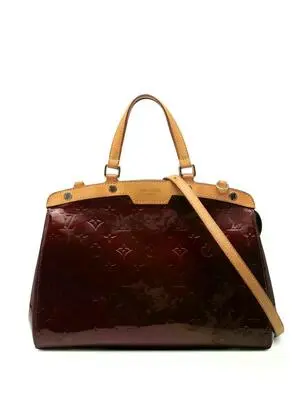 LOUIS VUITTON Monogram Vernis Brea Mm Satchel - Red