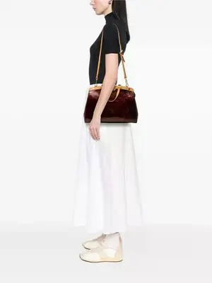 LOUIS VUITTON Monogram Vernis Brea Mm Satchel - Red